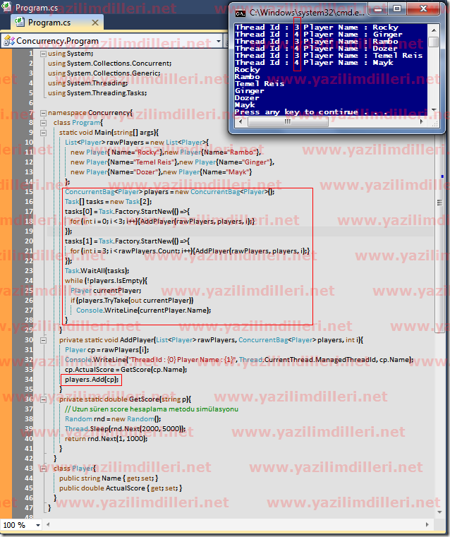 Parallel ConcurrentBag - Makale - Yazılım Dilleri