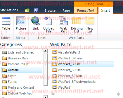Sharepoint 2010 SPList Sınıfı - Makale - Yazılım Dilleri