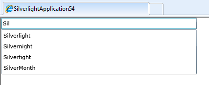 Silverlight Toolkit'ten AutoCompleteBox kullanımı. - Makale - Yazılım Dilleri