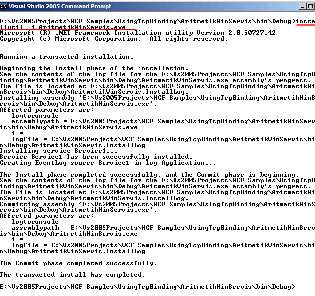 WCF - Windows ve Windows Service Hosting - Makale - Yazılım Dilleri