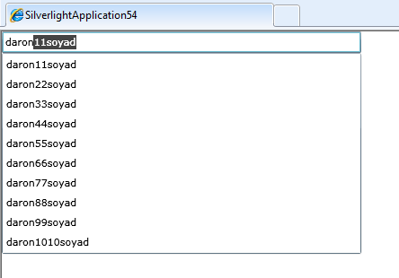 Silverlight Toolkit'ten AutoCompleteBox kullanımı. - Makale - Yazılım Dilleri